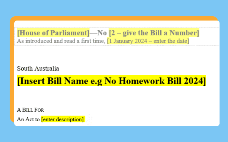 Blank Bill Template - Parliament of South Australia