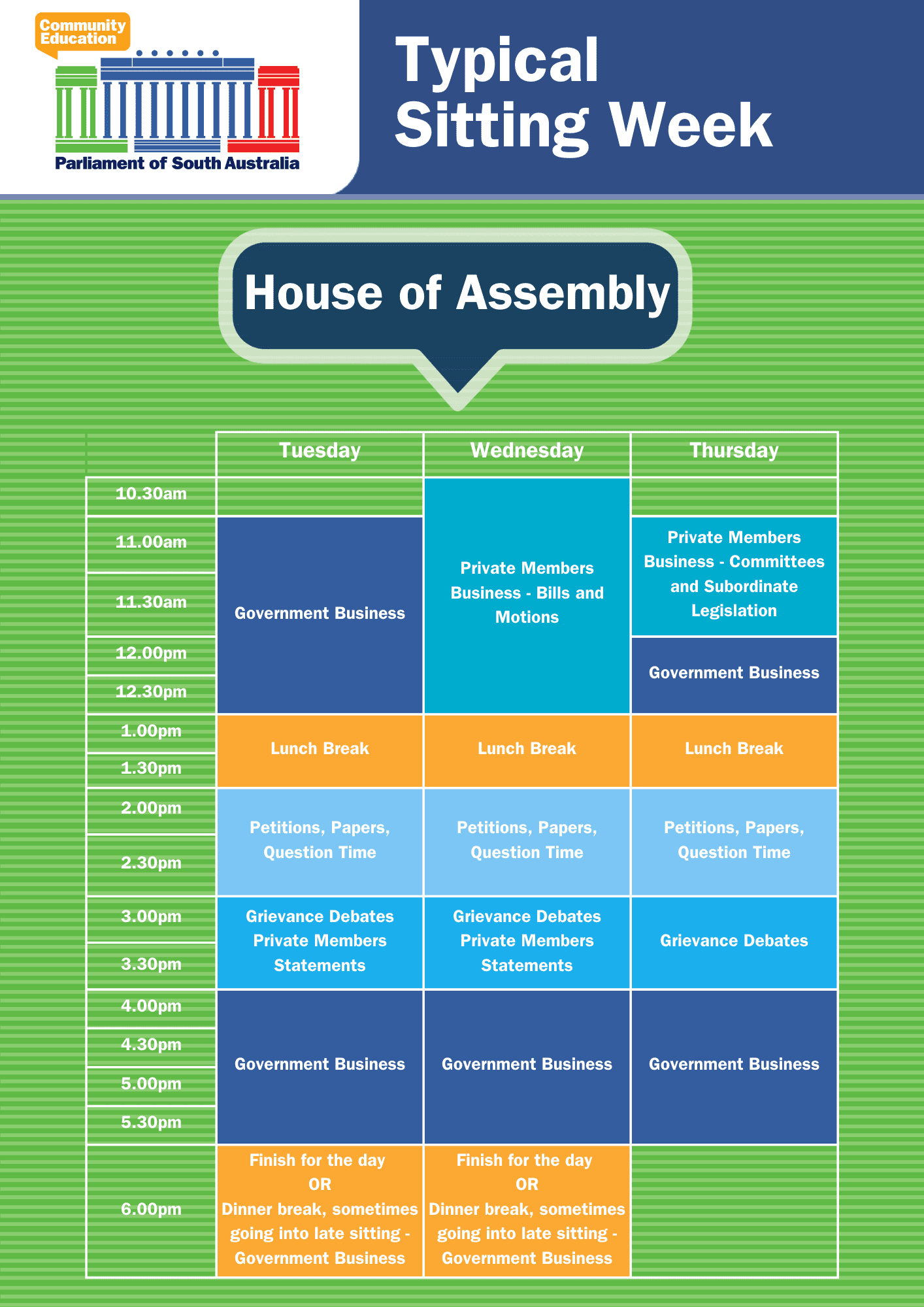 Sitting Days - Parliament of South Australia