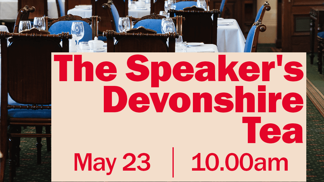 The Speaker's Devonshire Tea - SA History Festival - Parliament of ...