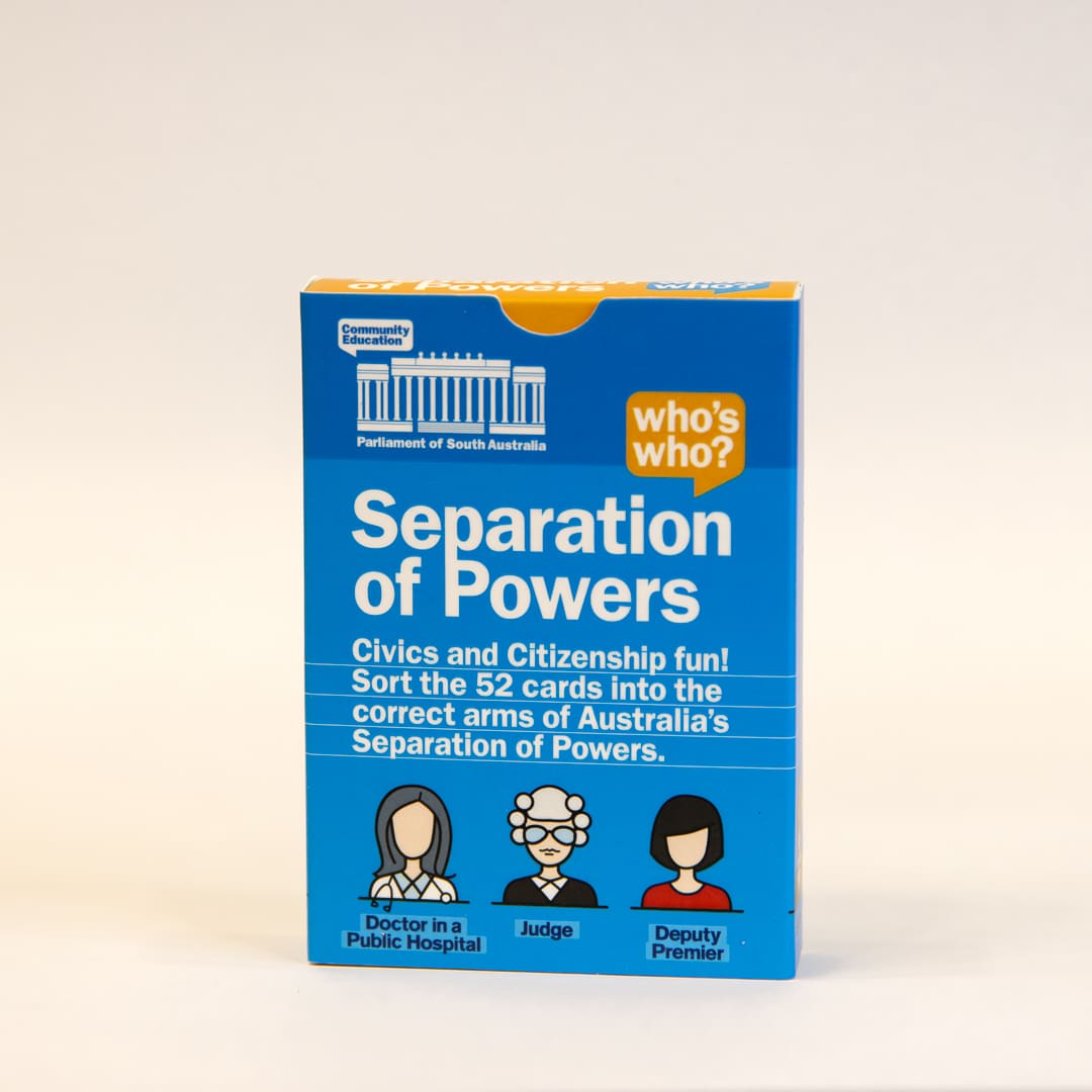 Separation of Powers Cards - Parliament of South Australia
